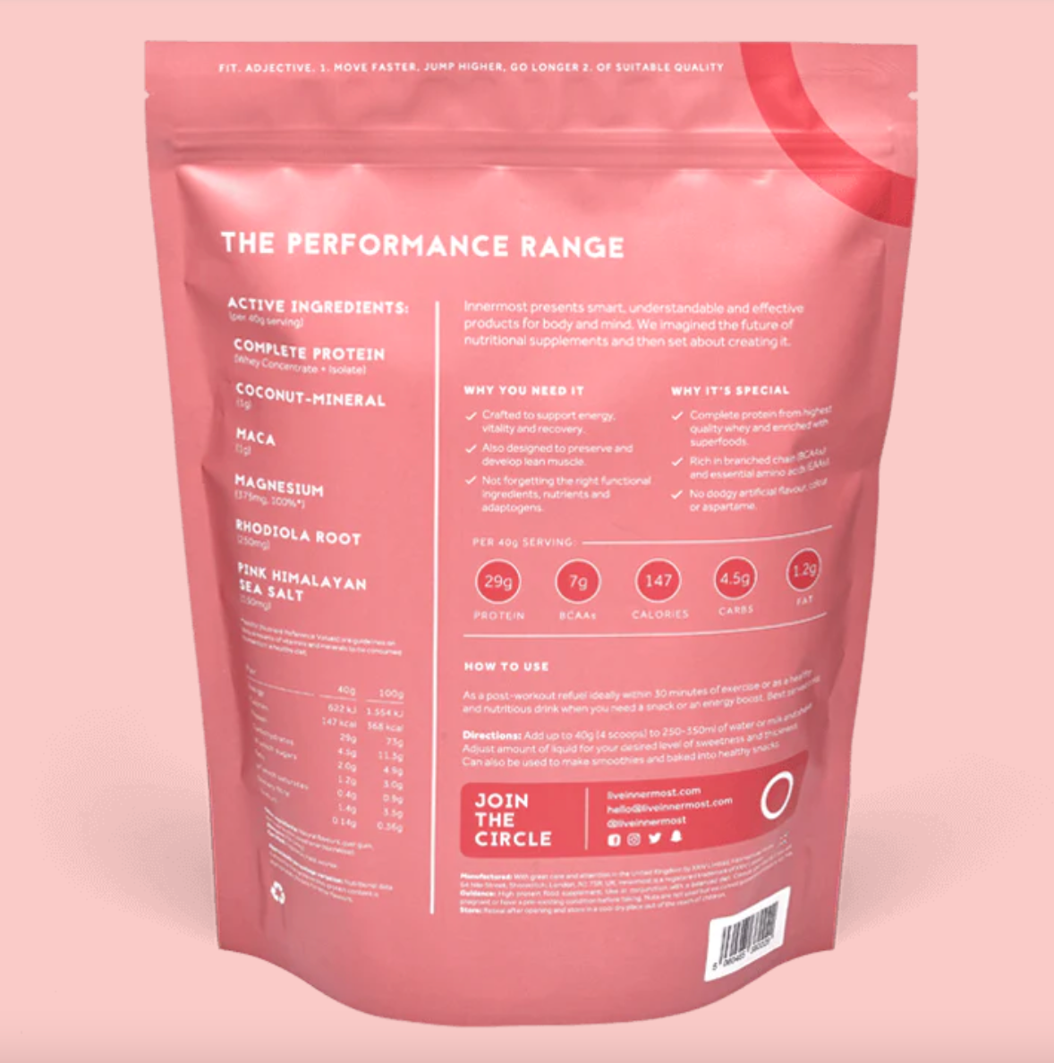 Innermost The Fit Protein 520g (VEGAN) – medM Health & Wellness